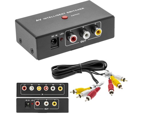 Beuler AVSW Smart 2 Input RCA Audio / Video auto switcher
