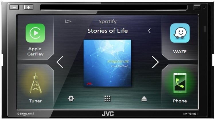 JVC KW-V840BT 6.8" Double DIN Car Stereo with Android Auto and Apple Car Play
