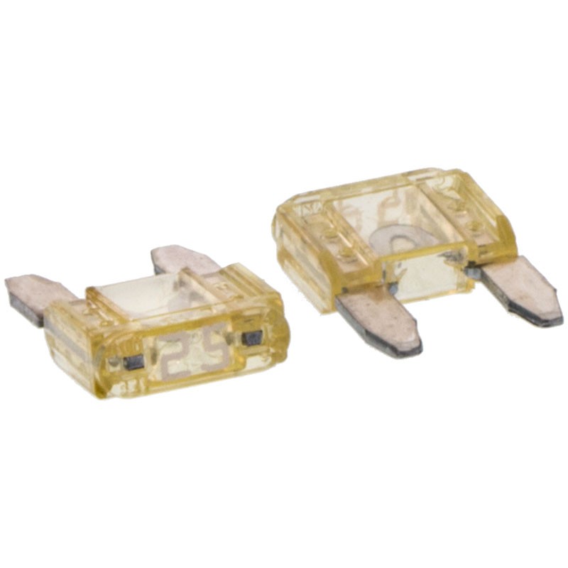 Accele 5608 25 Amp Low-Profile Mini ATM Fuses
