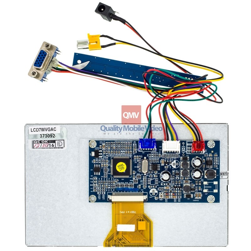 Quality Mobile Video LCD7WVGAC 7" Raw LCD monitor with VGA input and ...