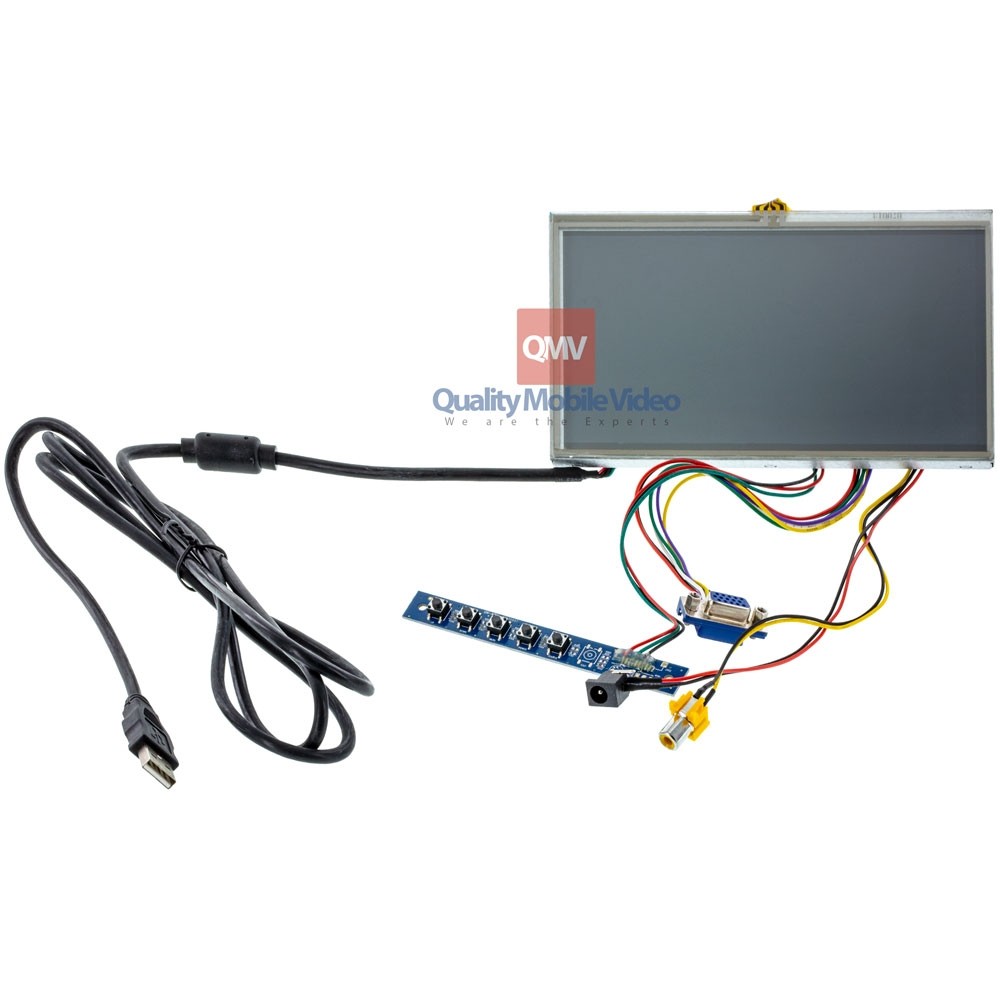 Quality Mobile Video LCD7WVGACTS 7" Raw LCD monitor with VGA input, RCA ...