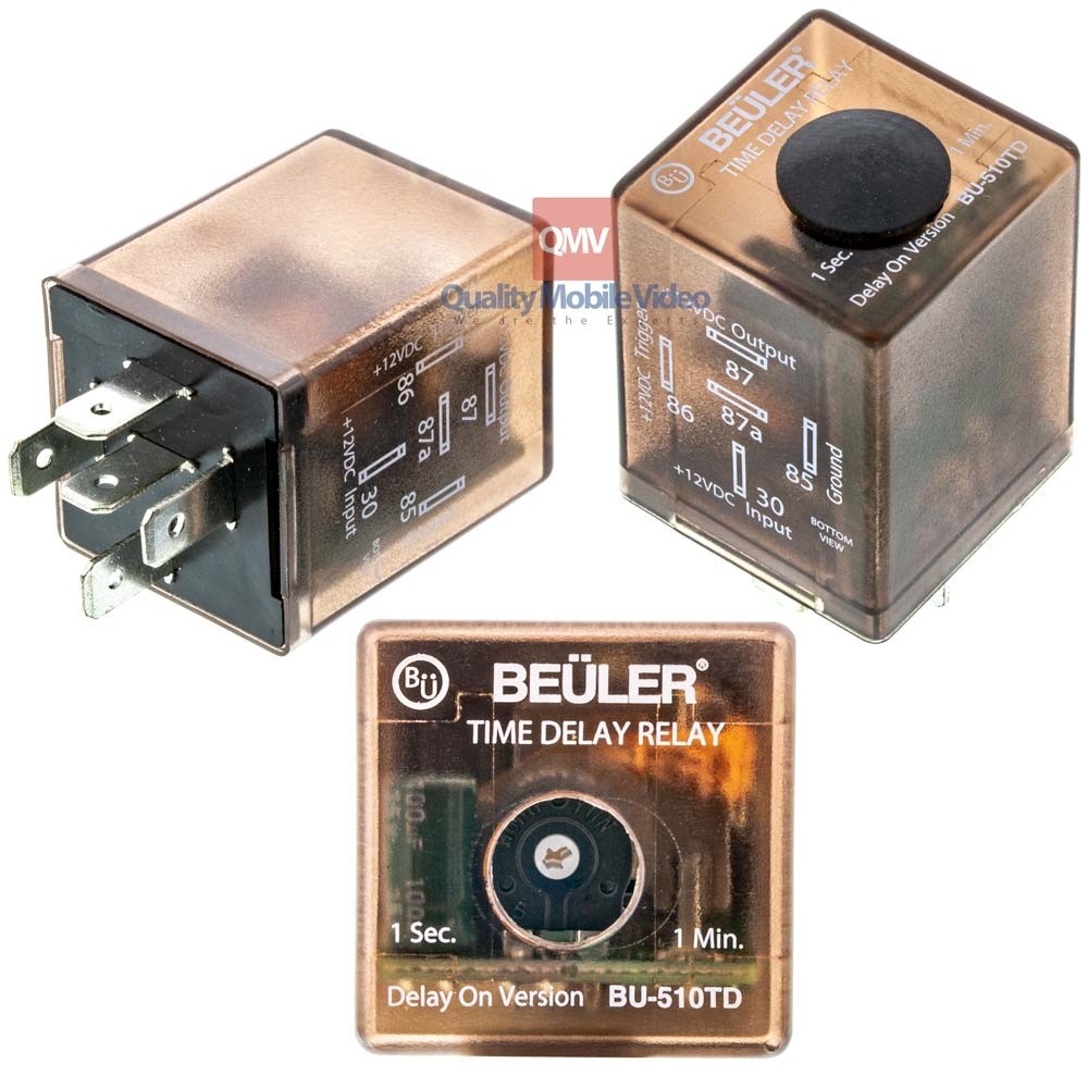 Beuler BU510TD 12 VDC Automotive 5-Pin SPDT Time Delay Relay with ...