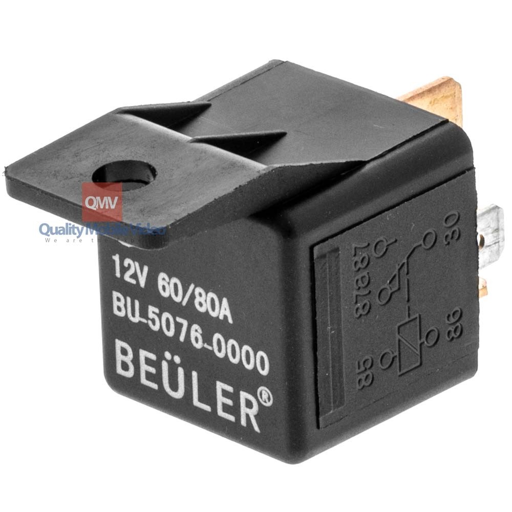 Beuler BU5076BRS 12 VDC Automotive 5-Pin Relay SPDT 60/80A with plastic ...