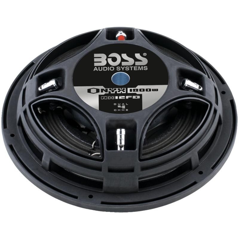 Boss Audio NX12FD Onyx Series Flat Dual 4 Ohm Voice Coil Subwoofer 12 inch