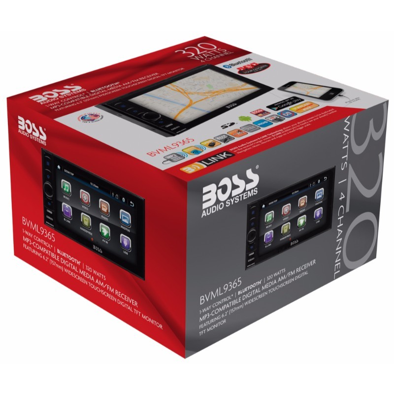 Boss Audio BVML9365 Double DIN 6.2" In-Dash USB/SD/AM/FM Bluetooth ...