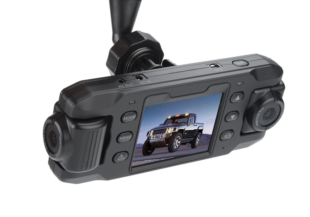 Carcam III C441 480p Dual Camera with 2 inch LCD Monitor and GPS Tracking