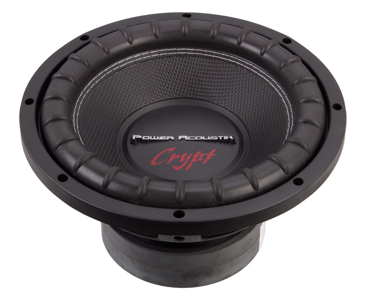 POWER ACOUSTIK CW2-102 Crypt Series Dual Voice Coil Subwoofer with ...