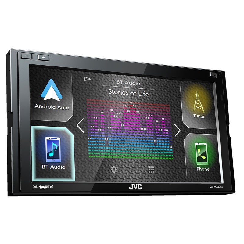 JVC KW-M730BT 6.8" Double DIN Car Stereo Digital Media receiver with Android Auto and Apple Car Play