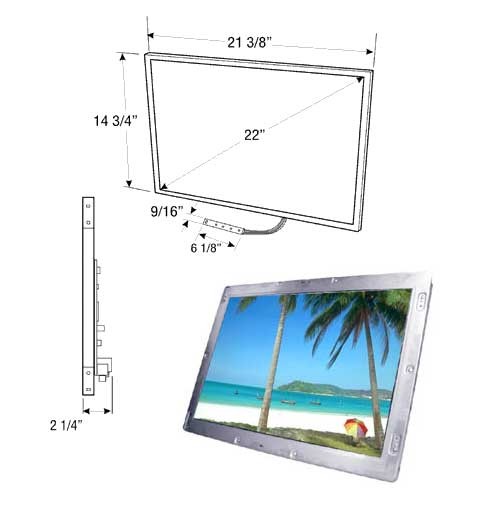 Accelevision LCD22 22" Accelevision TFT Raw Module