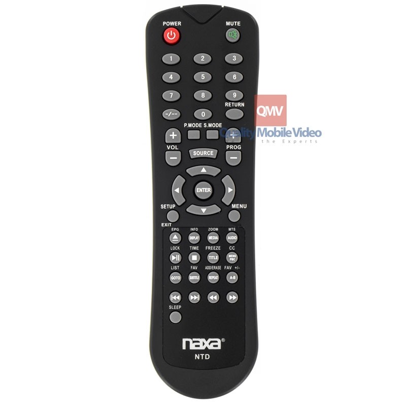 Naxa NTD-2460 24" HD LED TV with AC/DC power adapter and built in DVD