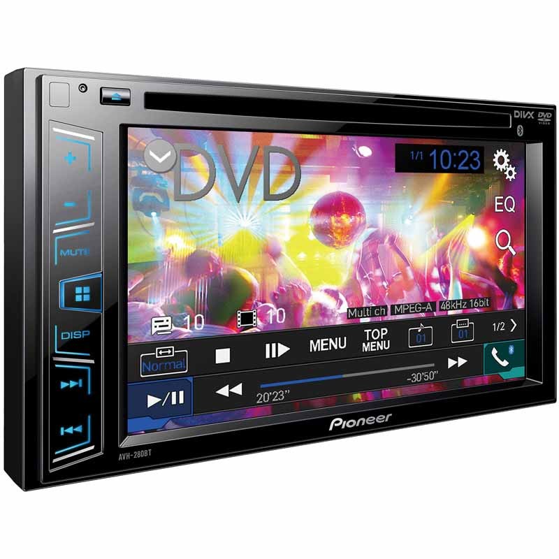 Pioneer AVH-280BT 6.2 Inch Dash Double DIN Car Stereo Receiver