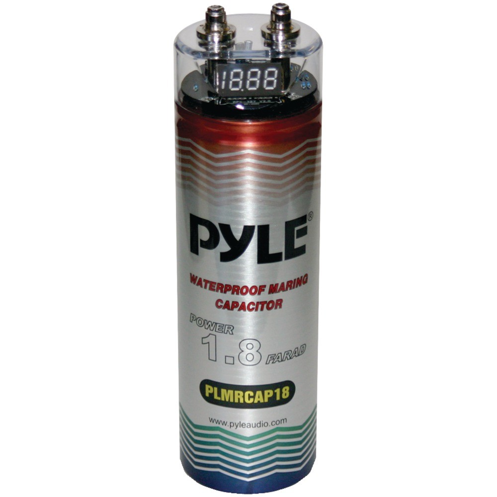 Pyle PLMRCAP18 1.8-Farad 20V Round Marine Capacitor
