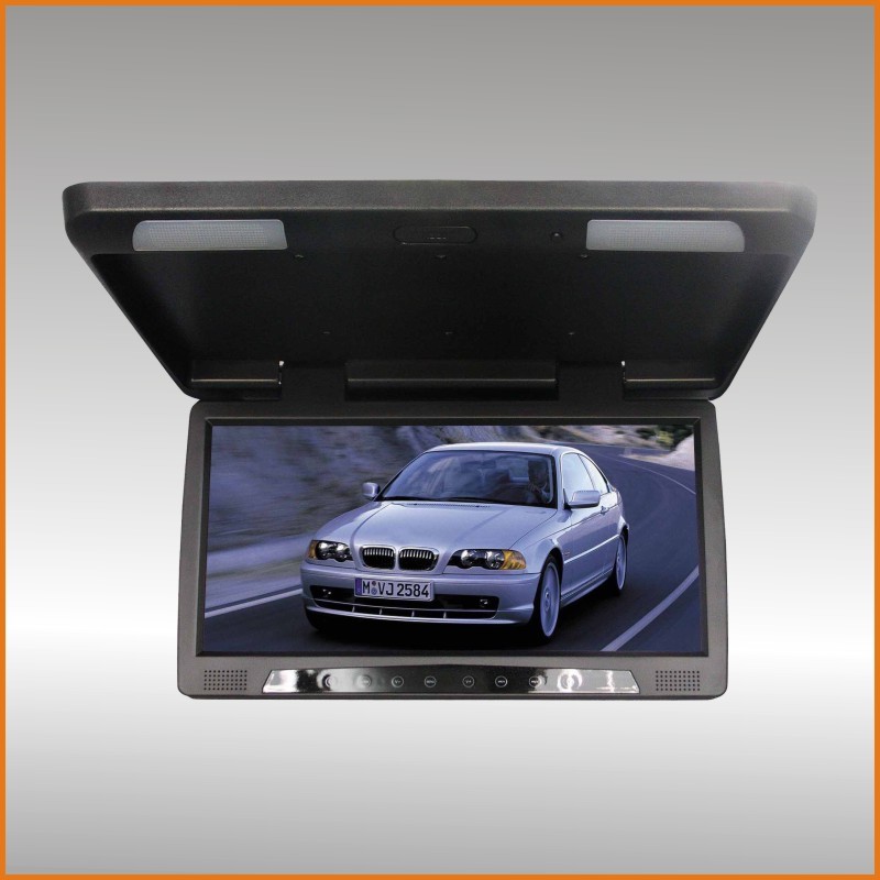 Tview T17DVFD 17 inch Overhead Flip Down Monitor with Built In DVD Player