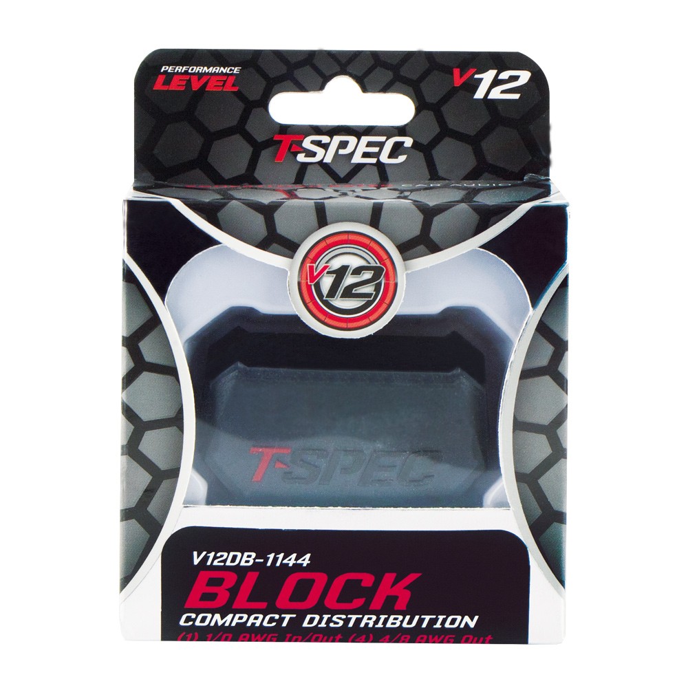 T-Spec V12DB-1144 V12 Series 4 Position Distribution Block with 0 Gauge ...