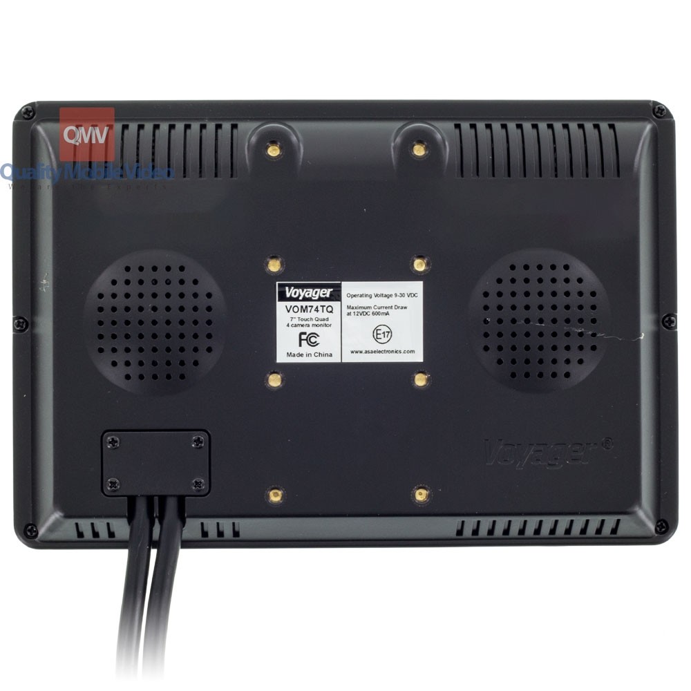 Audiovox Voyager VOM74TQ 7'' TFT Quad Screen LCD Video Monitor - (4 ...
