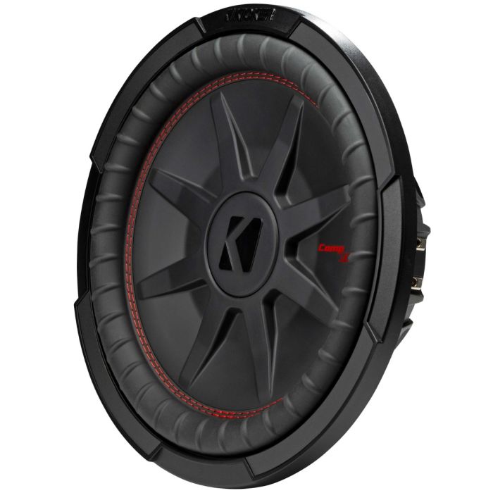 Kicker 48CWRT122 CompRT 1,000 Watt 12 inch Shallow Mount Subwoofer ...