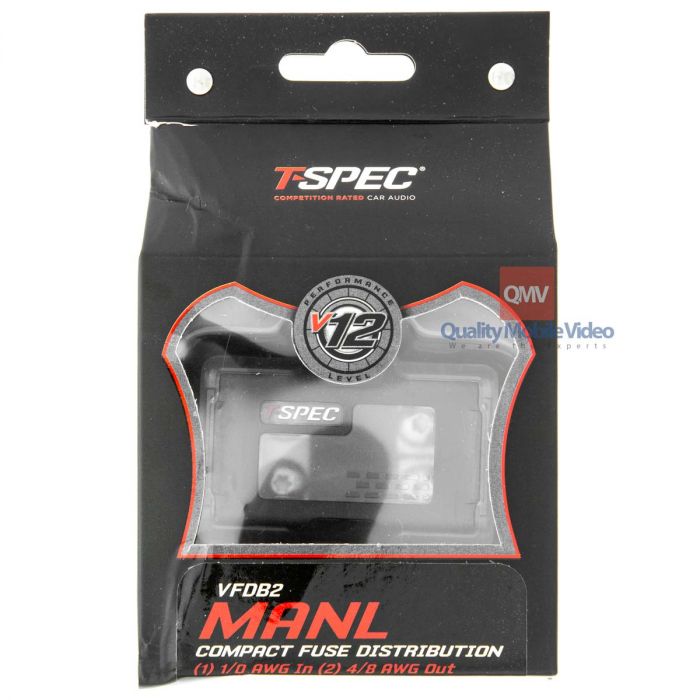 T-Spec VFDB2 V12 Series 2 Position MANL Fused Distribution Block with 0 ...