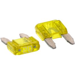 Accele 5607 20 Amp Low-Profile Mini ATM Fuses