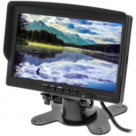 Accelevision PLCD700 7" Universal Monitor with Stand, Surface/Flush Mounts