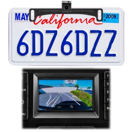 Audiovox ACA801 License Plate Mounted Backup Camera with Auto ...