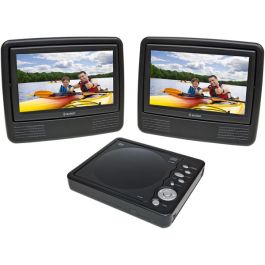 Axion AXN-6879 7” Dual Widescreen Portable DVD Player