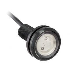 Heise HE-BALP 12 Volt Black Flush Mount 3 Watt LED Light - Purple