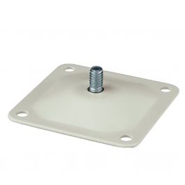 Panavise 861W Square Mounting Base 2.5" x 2.5" with 1/4 x 20 thread - White