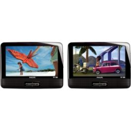 Philips PD9016/37 9" Dual Screen Dual DVD Portable Headrest Monitors