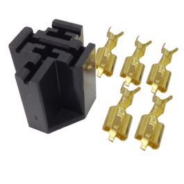 Quality Mobile Video BRST 12 VDC Automotive 5-Pin Relay Socket with (5 ...